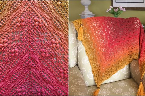 Virus Shawl Free Pattern