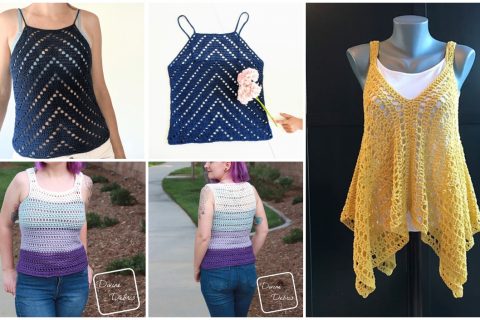 Asymmetric Front Cardigan Free Crochet Patterns