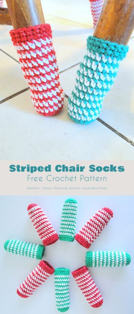 5 Chair Socks Crochet to Protect Your Floors Free Patterns