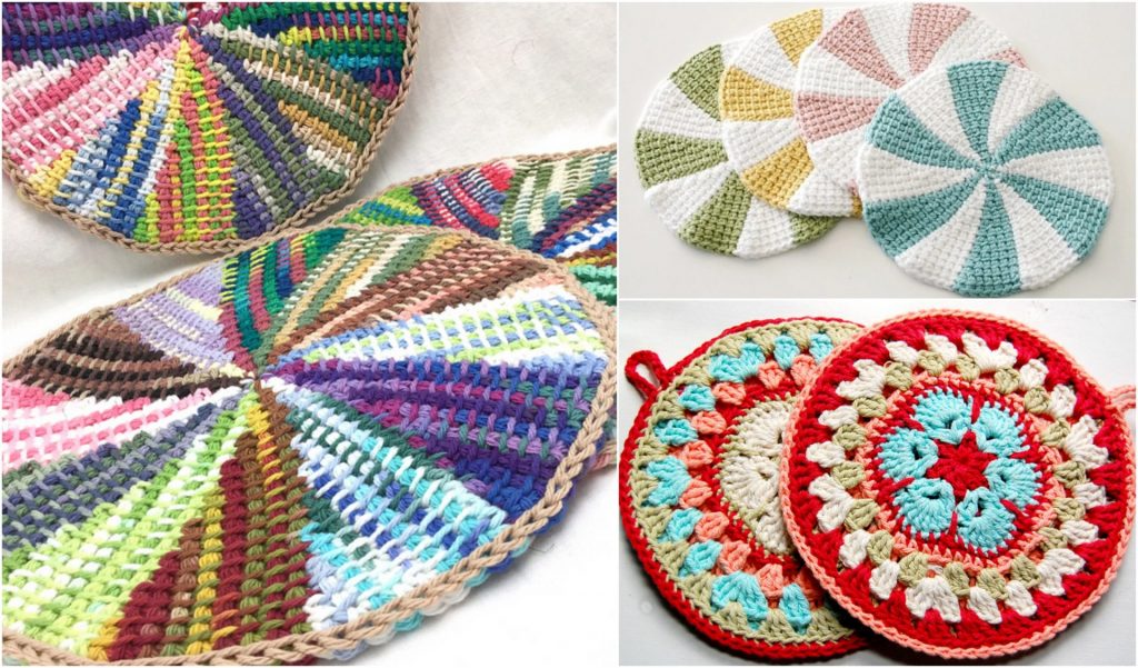 Circular Dishcloth or Potholder Free Crochet Patterns - Your Crochet