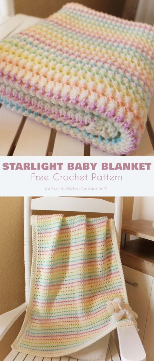 Pastel Baby Blanket Free Crochet Patterns - Your Crochet