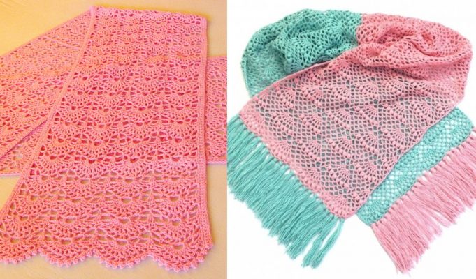 Mahogany Shawl Free Crochet Pattern