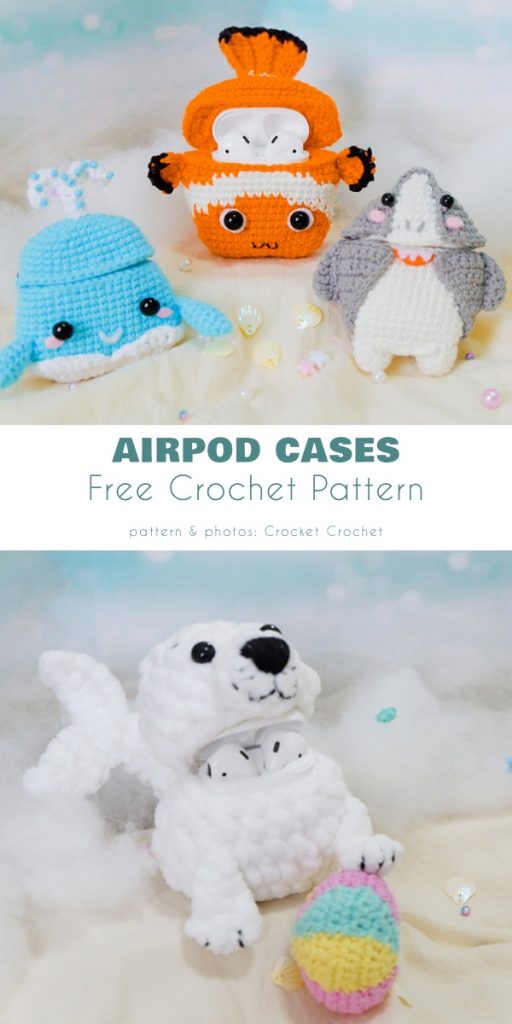 Animal Airpod Holder Case Free Crochet Patterns - Your Crochet