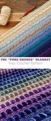 Ocean Inspired Blanket Free Crochet Patterns - Your Crochet