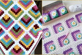 Elements Cal Crochet Square for Blankets Pillows