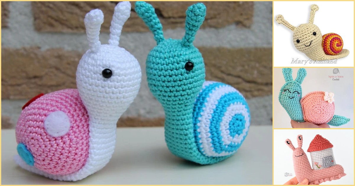 Cute Amigurumi Snail Free Crochet Patterns