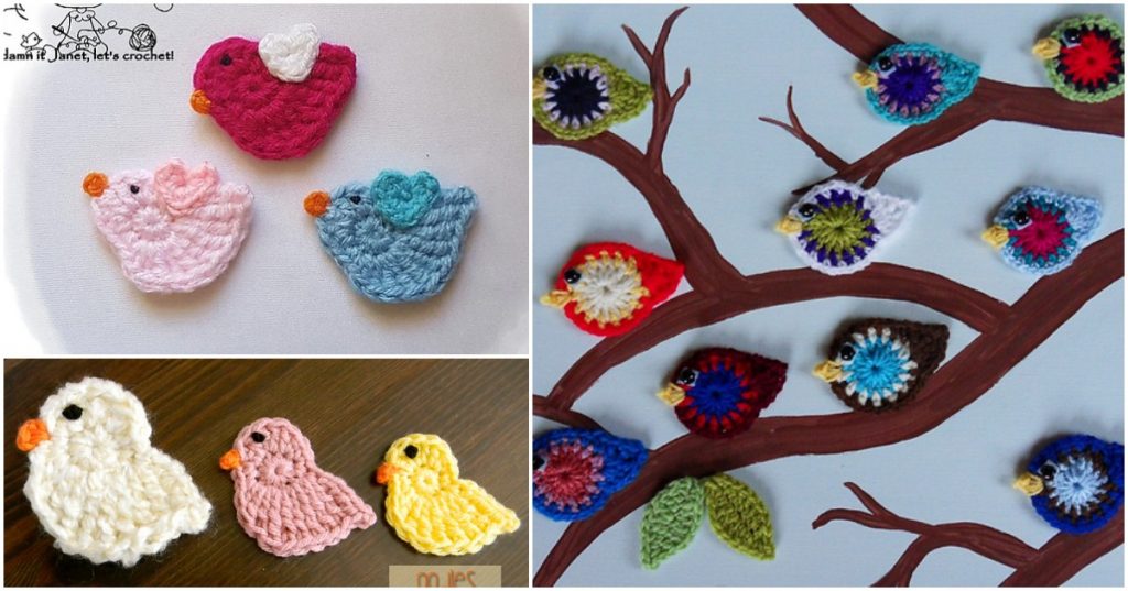 Bird Applique Free Crochet Patterns - Your Crochet