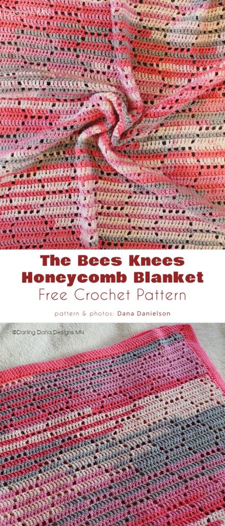 Honeycomb Stitch Blanket Free Crochet Patterns - Your Crochet