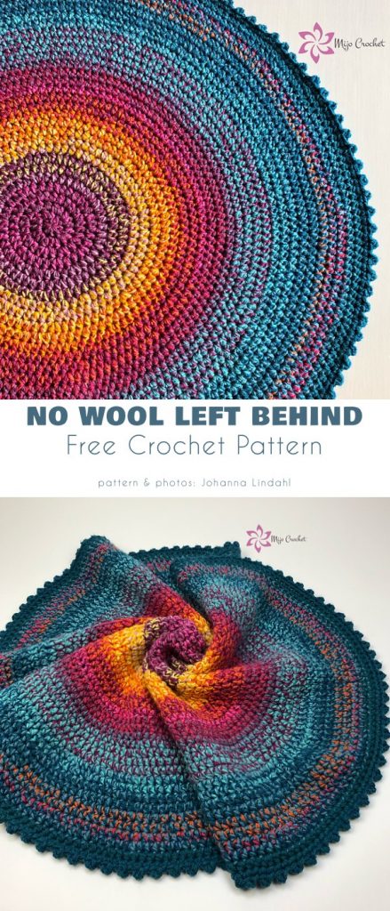 Scrap Round Rug Free Crochet Patterns - Your Crochet