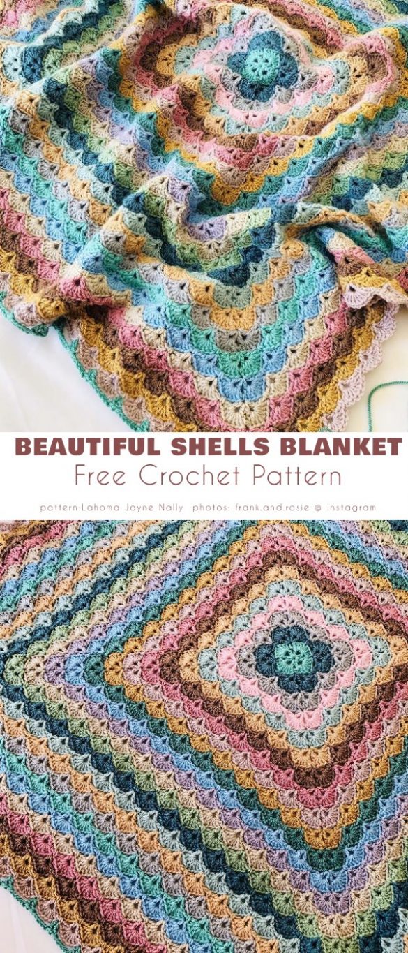 Shell Blanket Ideas and Free Patterns - Your Crochet