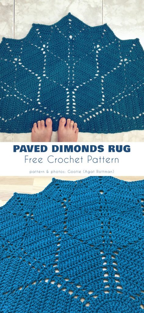 Semi-Circle Shaped Rug Free Crochet Patterns - Your Crochet