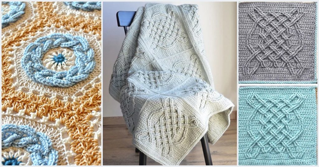 Cable Motif Blanket Free Crochet Patterns - Your Crochet