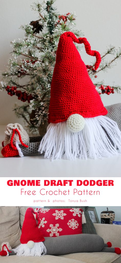 Draft Dodger Pillow Free Crochet Patterns - Your Crochet
