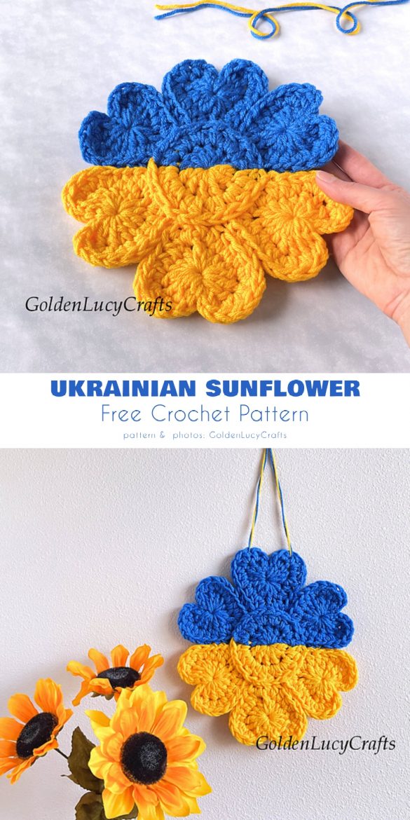 Sunflower for Ukraine - Your Crochet