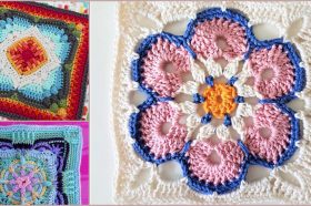 Elements Cal Crochet Square for Blankets Pillows