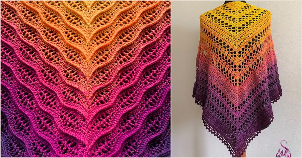 Sunset Shawl Ideas Free Crochet Patterns - Your Crochet