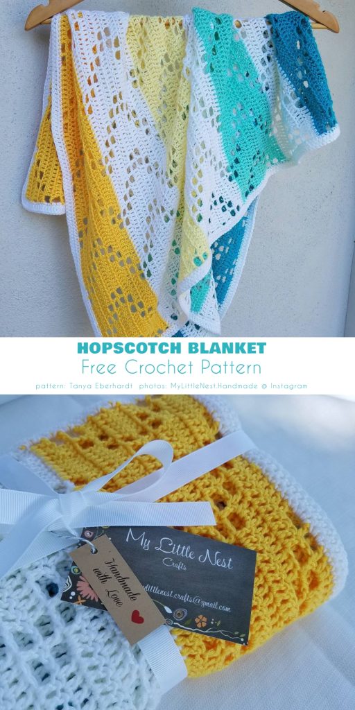 5 Hopscotch Blanket Ideas and Free Crochet Pattern
