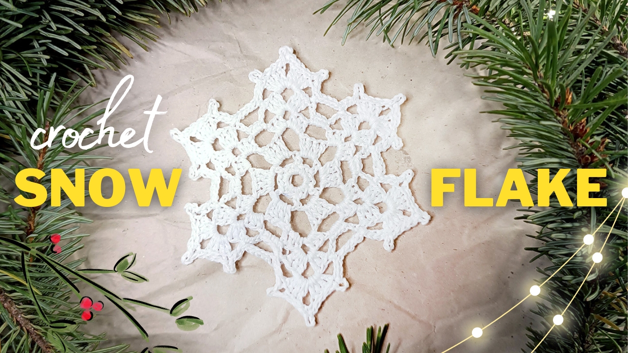 Blanche Crochet Snowflake | The Best Crochet Video Tutorials