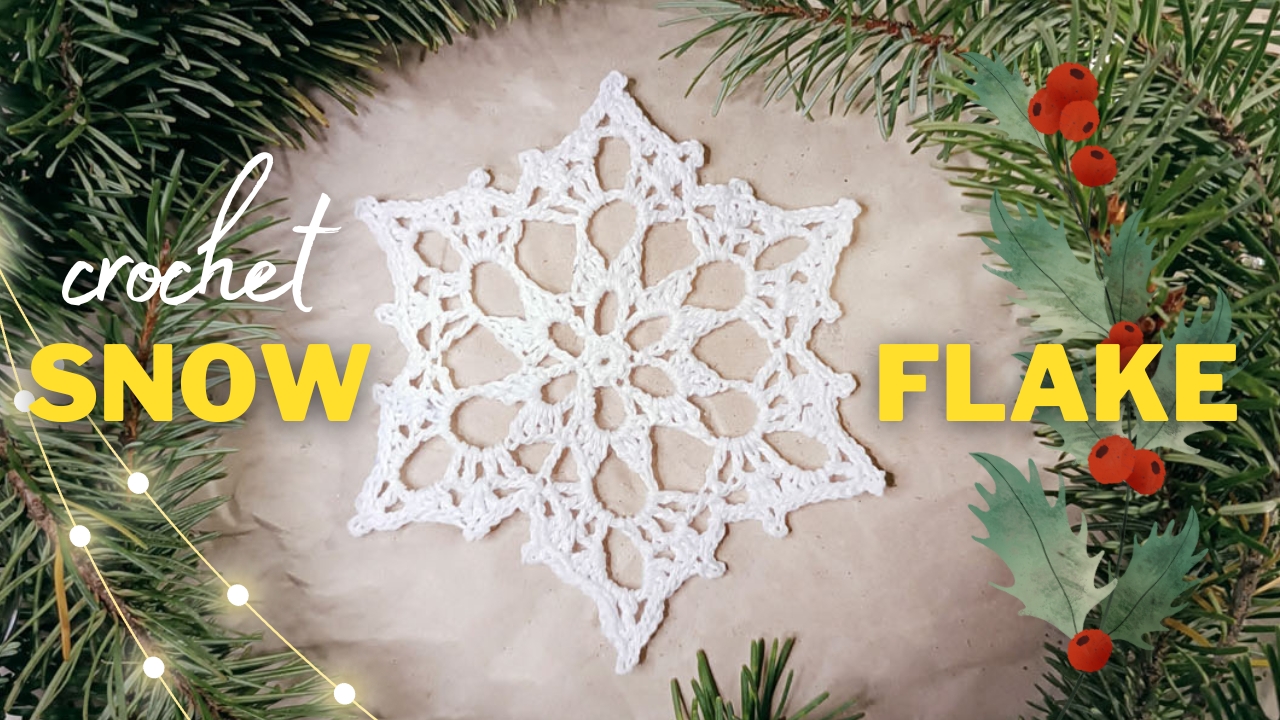 Ember Crochet Snowflake | The Best Crochet Video Tutorials